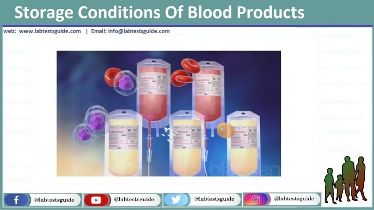 Storage Conditions Of Blood Products | LTG