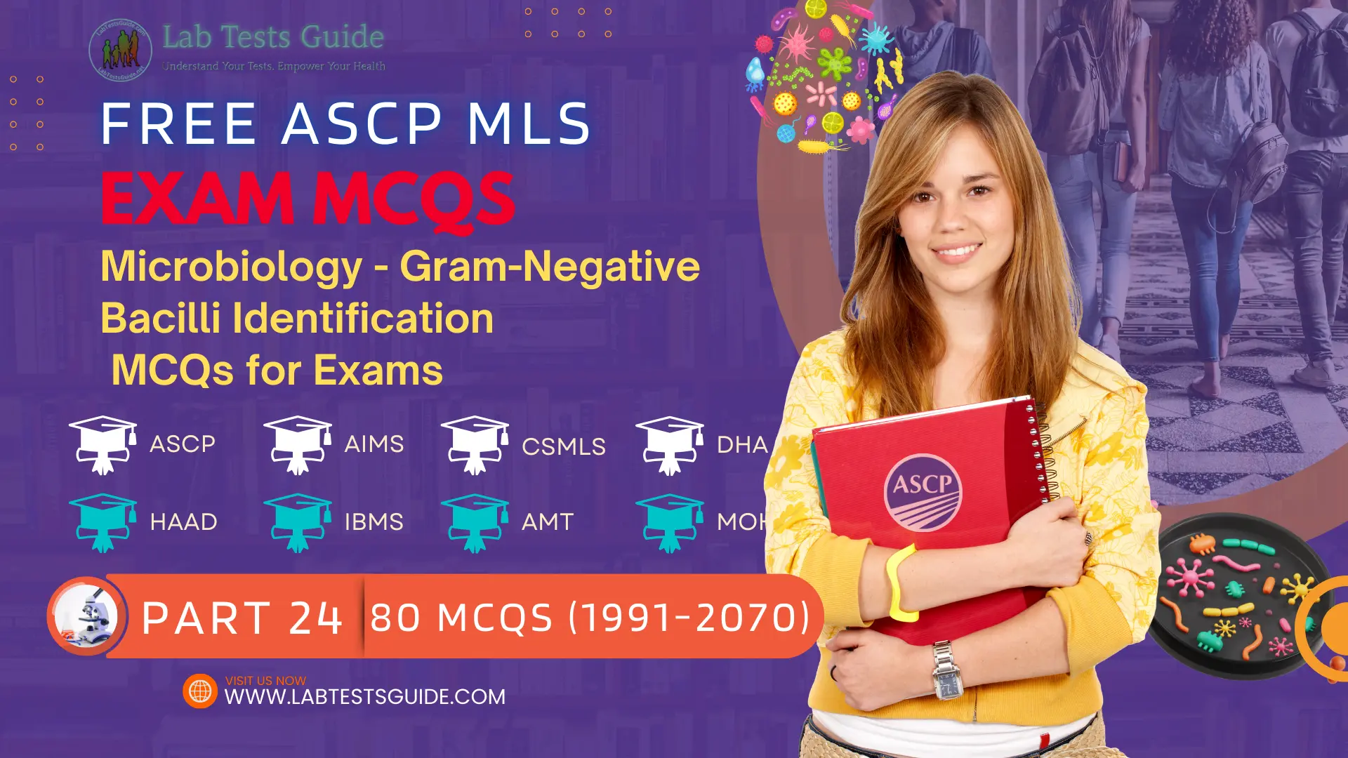 Free ASCP MLS Exam Practice Questions: Part 24 – Microbiology - Gram ...