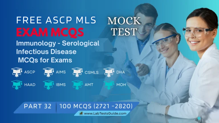 Free ASCP MLS Exam MCQs with Questions, Answer Key, and Mock Test | Lab ...