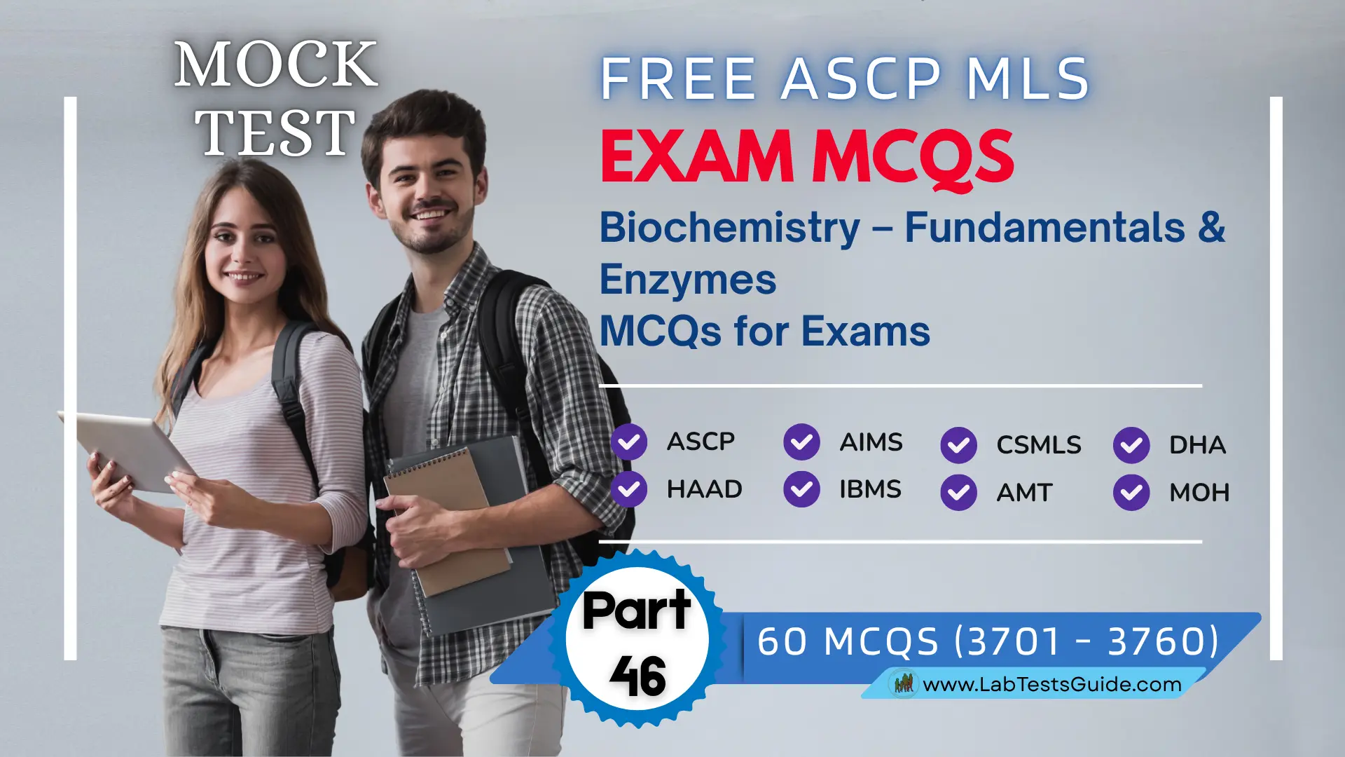 Free ASCP MLS Biochemistry Mock Test: Part 46 – Fundamentals & Enzymes ...