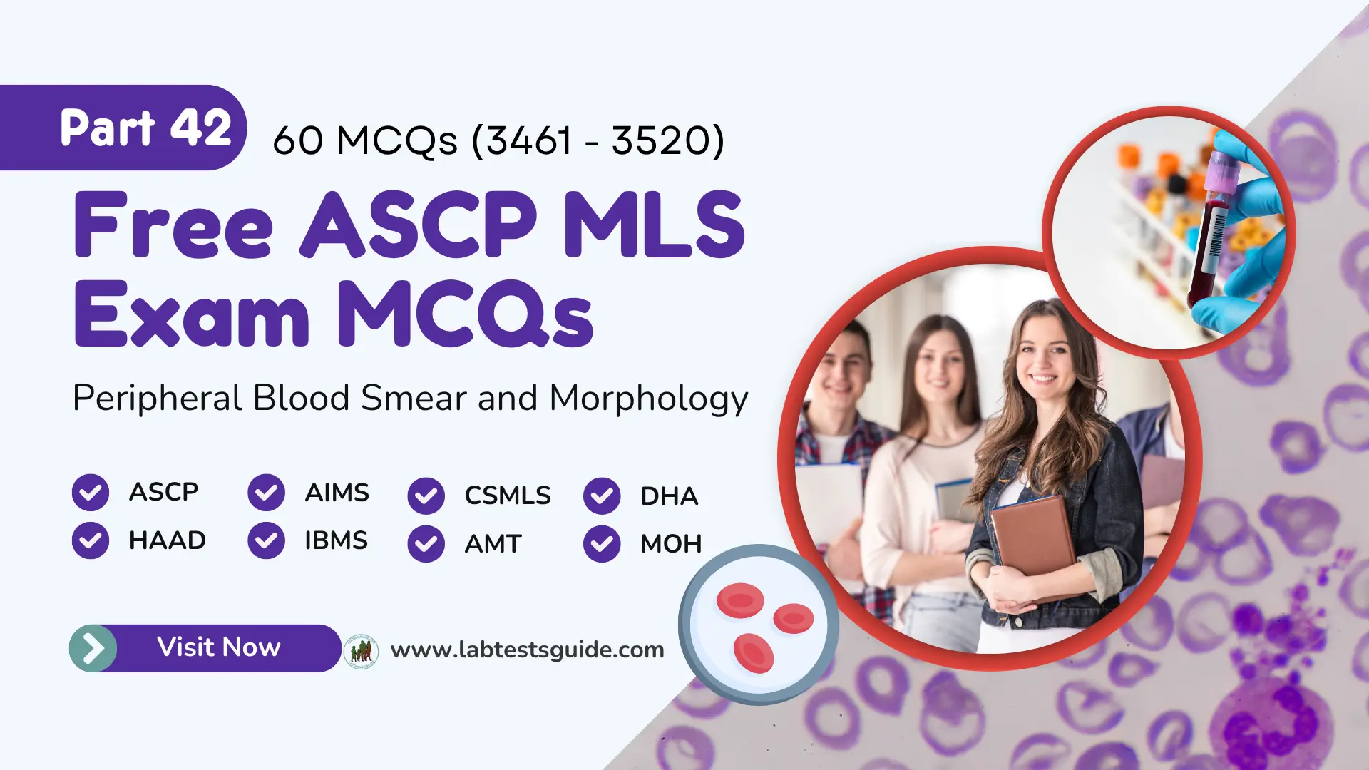 Free ASCP MLS Exam Practice Questions: Part 42 – Peripheral Blood Smear and Morphology | Lab ...